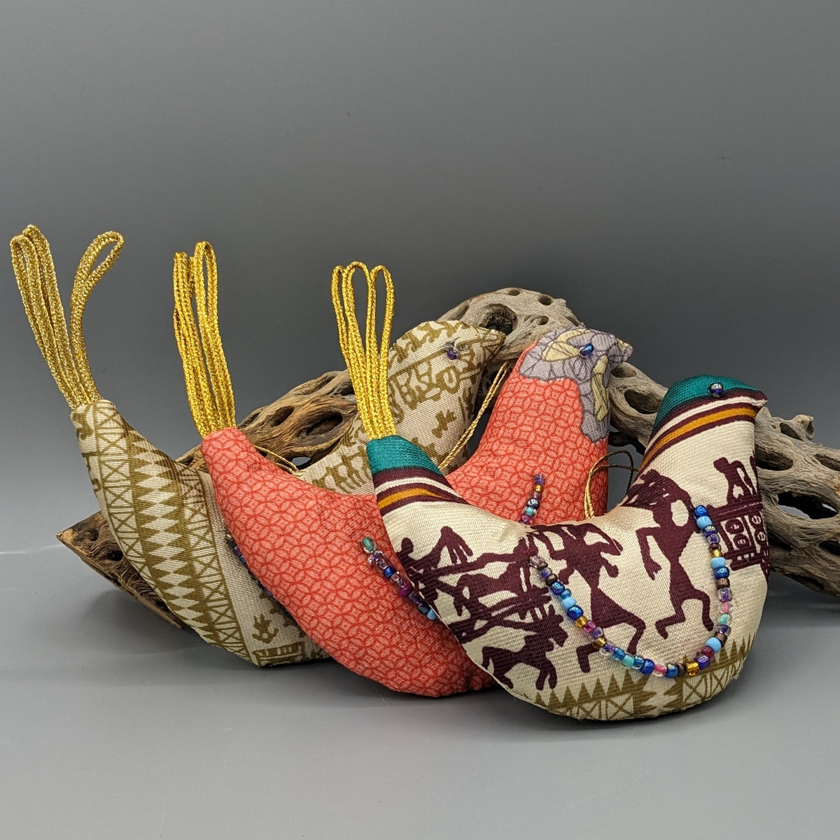 Upcycled Sari Bird Ornaments – Dekko Trading
